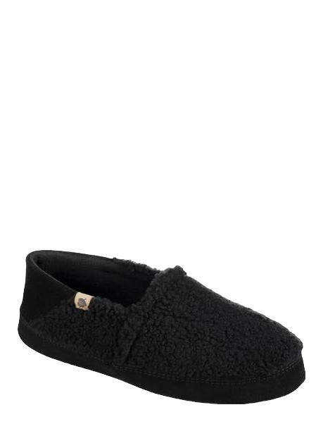 Acorn Fleece Slipper - Black Berber