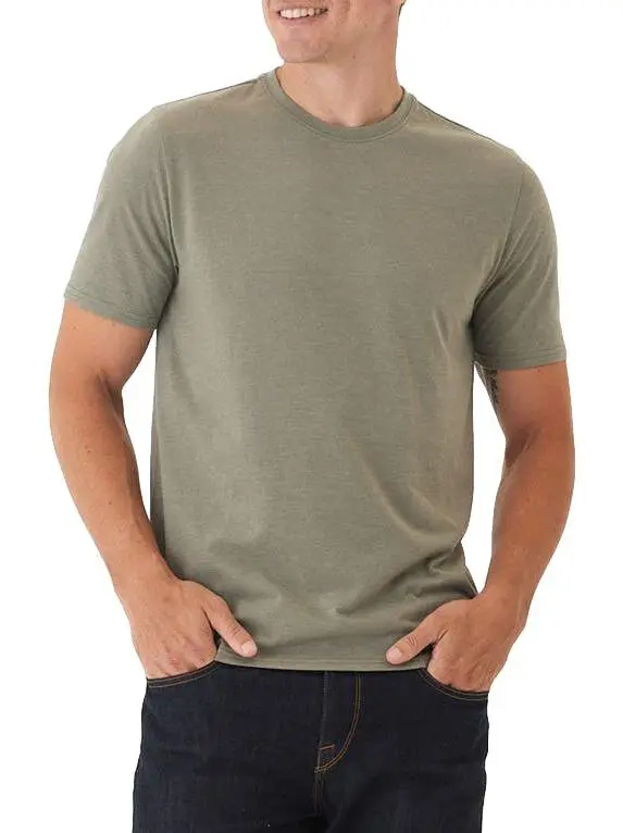 THREADS 4 THOUGHT Slim Fit Crewneck T-shirt - Artichoke