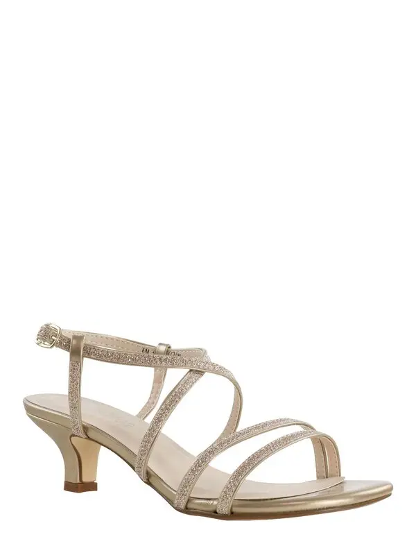 TOUCH UPS Maisie Kitten Heel Slingback Sandal - Champagne