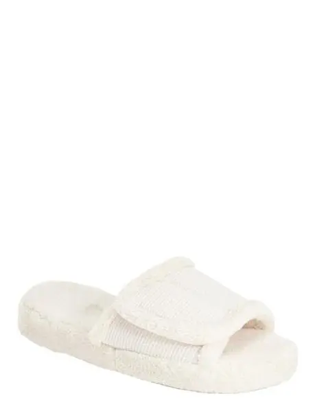 Acorn Waffle Spa Slide Slipper - Natural