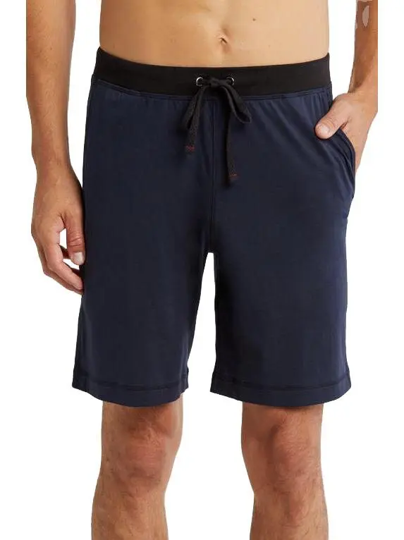 Daniel Buchler Peruvian Pima Cotton Lounge Shorts - Midnight
