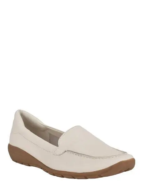Easy Spirit Abide Loafer Wide Width By - Chic Cream Leather