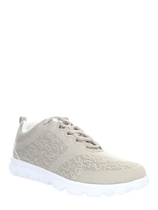 PROPET Travelactiv Knit Lace-up Sneakers - Taupe