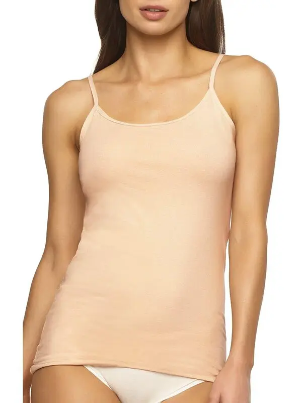 Felina Scoop Neck Knit Camisole - Wet Wheat