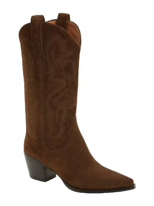 Jeffrey Campbell Dagget Western Boots - Brown Suede