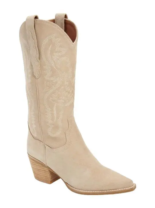 Jeffrey Campbell Dagget Western Boots - Sand Suede