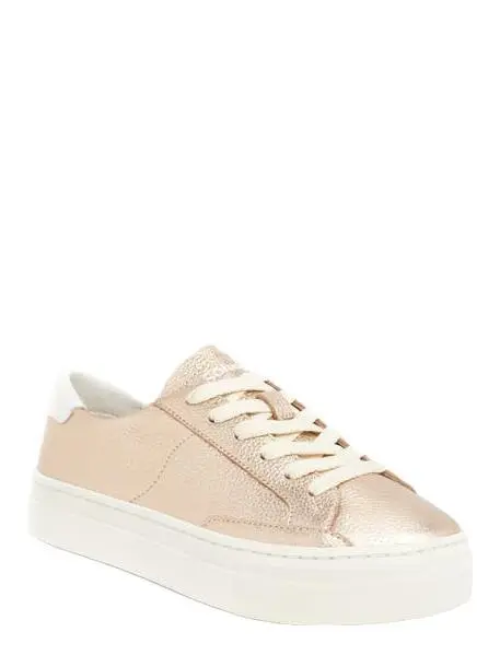 Soludos Ibiza Platform Sneakers - Rose Metallic