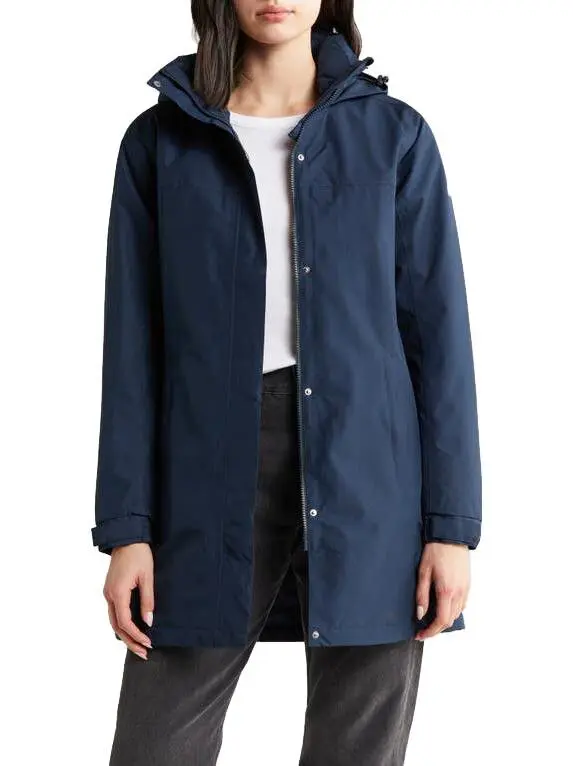 Helly Hansen Aden Hooded Waterproof Insulated Rain Jacket - 597 Navy