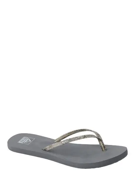 Reef Bliss Nights Flip Flop - Grey Snake