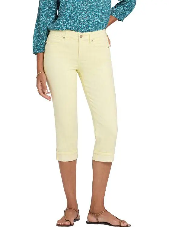 NYDJ Marilyn Straight Leg Capri Jeans - Chardonnay