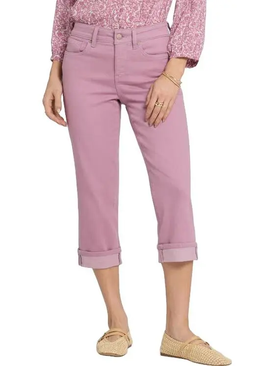 NYDJ Marilyn Straight Leg Capri Jeans - Dusky Daisy