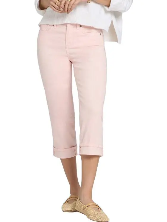 NYDJ Marilyn Straight Leg Capri Jeans - Pink Dogwood