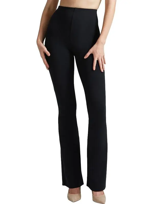 Commando Neoprene Flare Leggings - Black