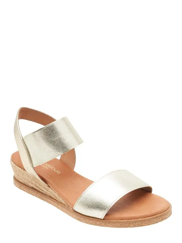 Andre Assous Neveah Espadrille Sandal - Platino