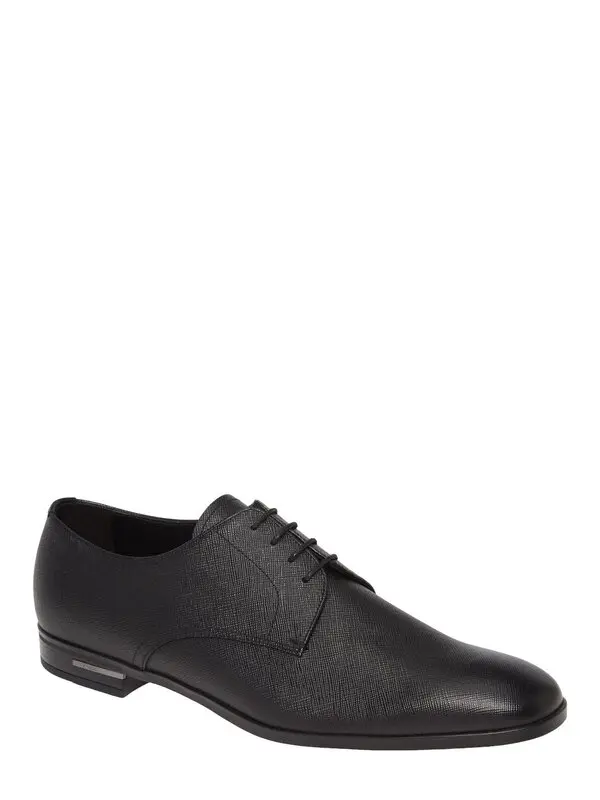 Prada Plain Toe Derby - Nero
