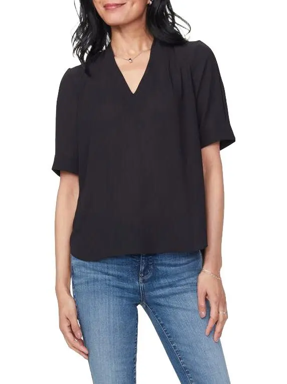 NYDJ Charming V-neck Top - Black