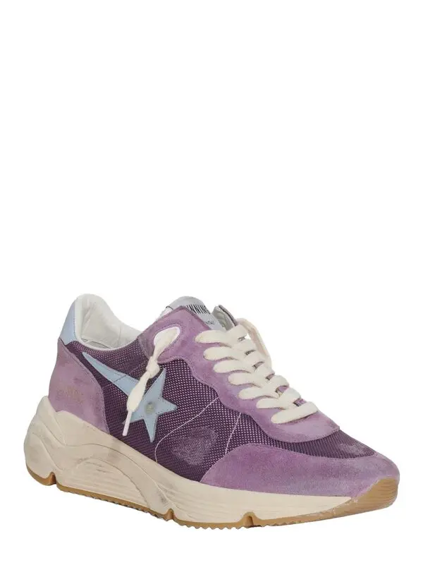 GOLDEN GOOSE Running Sole Sneakers - Purple/ Powder Blue