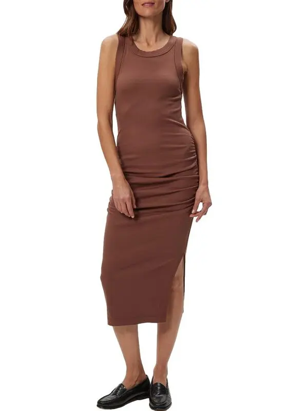Michael Stars Wren Side Slit Midi Dress - Bark