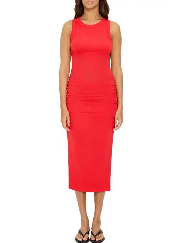 Michael Stars Wren Side Slit Midi Dress - Samba