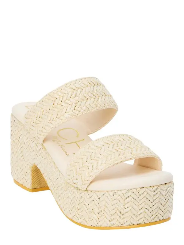 Matisse Ocean Ave Espadrille Platform Slide Sandal - Chiffon