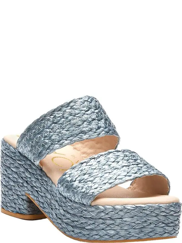 Matisse Ocean Ave Espadrille Platform Slide Sandal - Slate