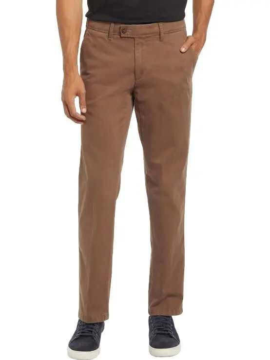 BRAX Evans Flat Front Chinos - Camel