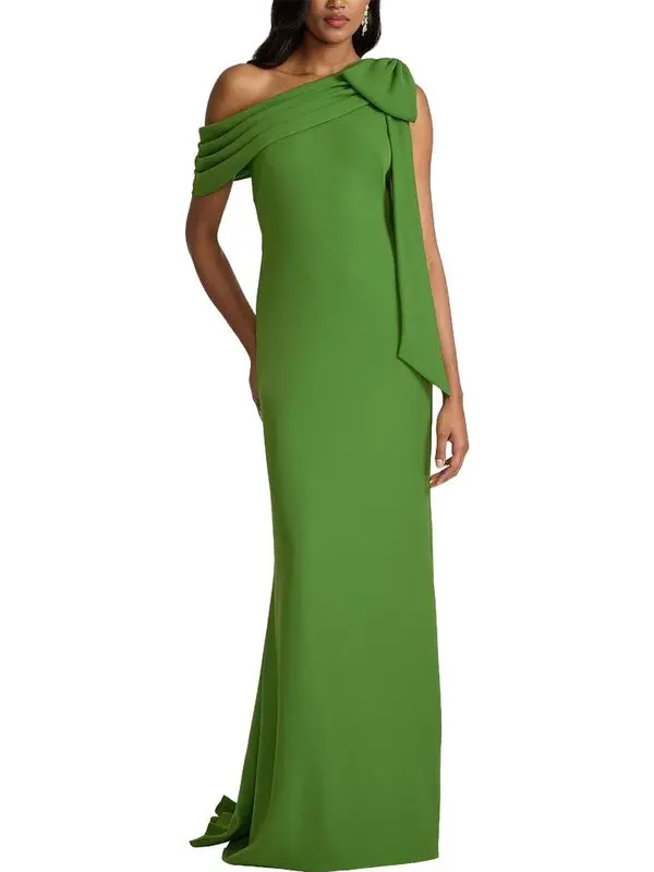 Tadashi Shoji One-shoulder Column Gown - Cactus
