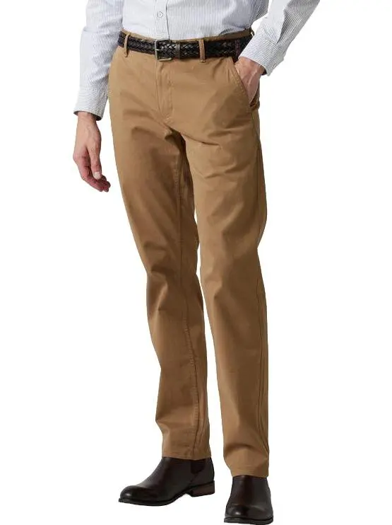 Rodd & Gunn Thomas Road Stretch Cotton Flat Front Chinos - Camel