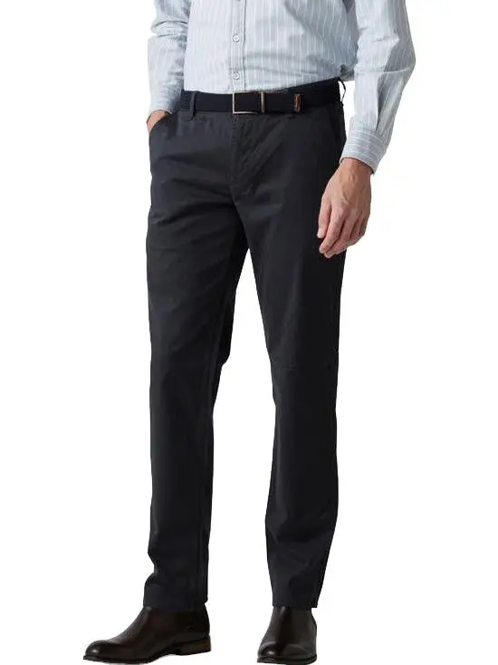 Rodd & Gunn Thomas Road Stretch Cotton Flat Front Chinos - Coal
