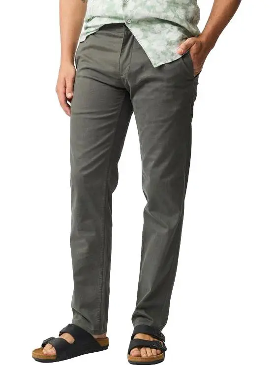 Rodd & Gunn Thomas Road Stretch Cotton Flat Front Chinos - Thyme