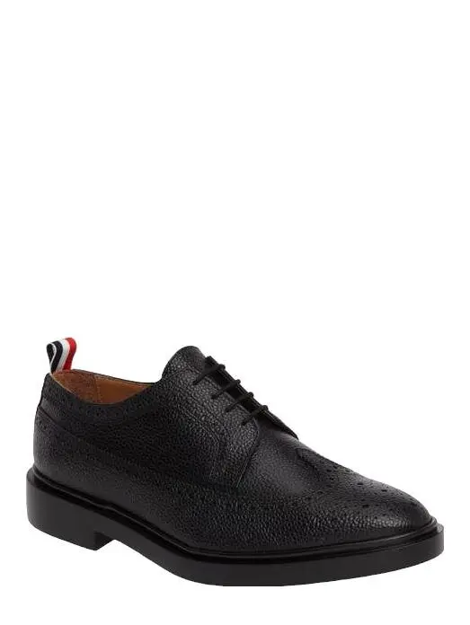 Thom Browne Longwing Leather Derby - Black Leather