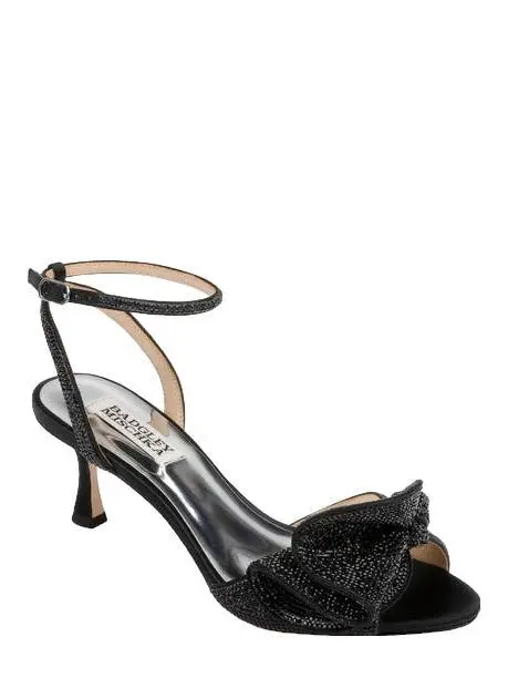 Badgley Mischka Remi Sandal - Blacksatin