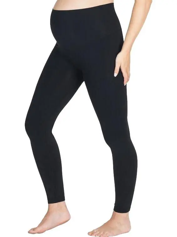 MODERN ETERNITY Seamless Yoga Maternity Leggings - Black