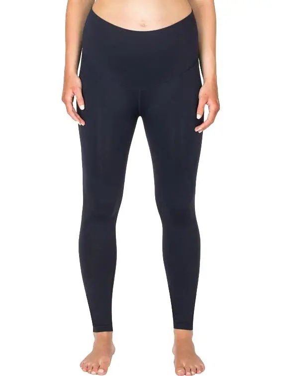 MODERN ETERNITY Seamless Yoga Maternity Leggings - Navy