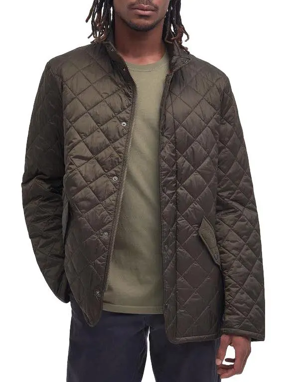Barbour Flyweight Chelsea Quilted Jacket - Olive