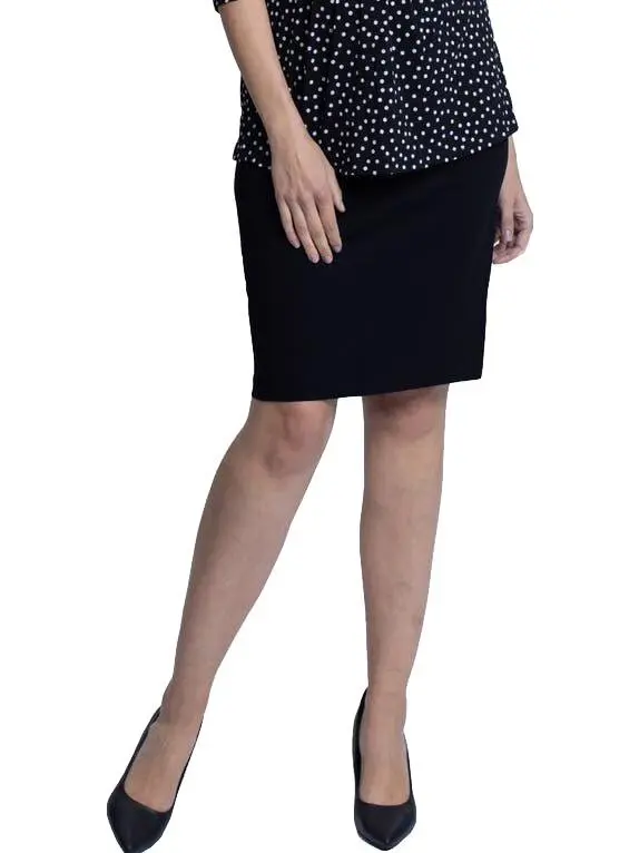 ANGEL MATERNITY Ponte Pencil Skirt - Black