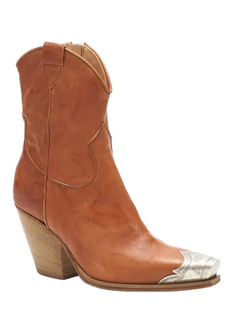 Free People Brayden Western Boots - Tan Leather