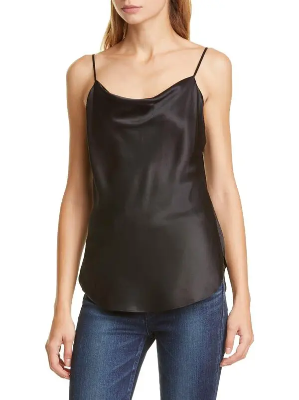 Cinq À Sept Marta Silk Camisole - Black