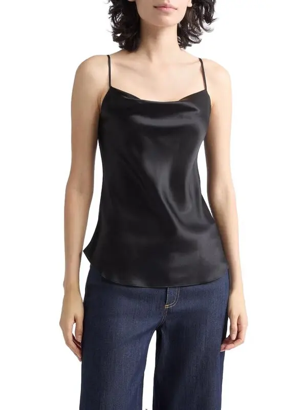 Cinq À Sept Marta Silk Camisole - Black