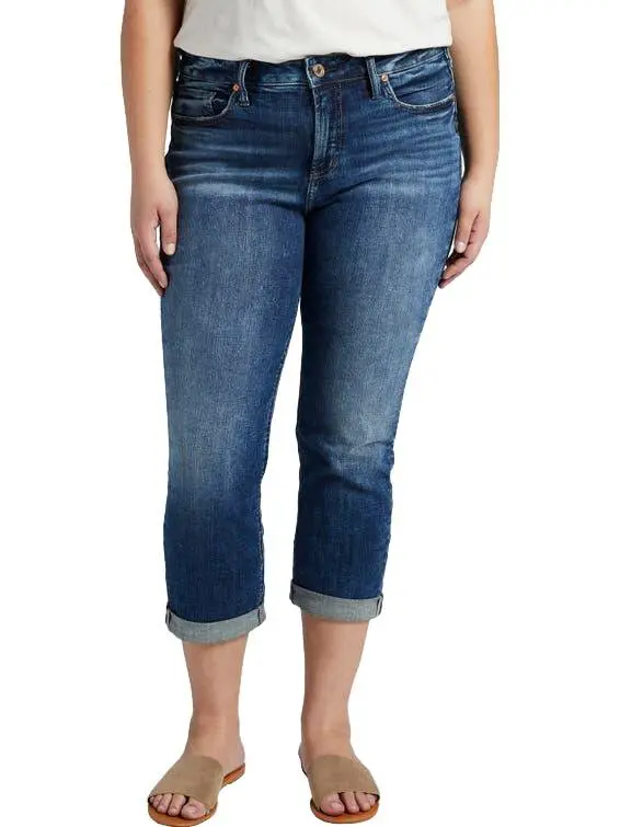SILVER JEANS CO. Suki Capri Jeans - Indigo