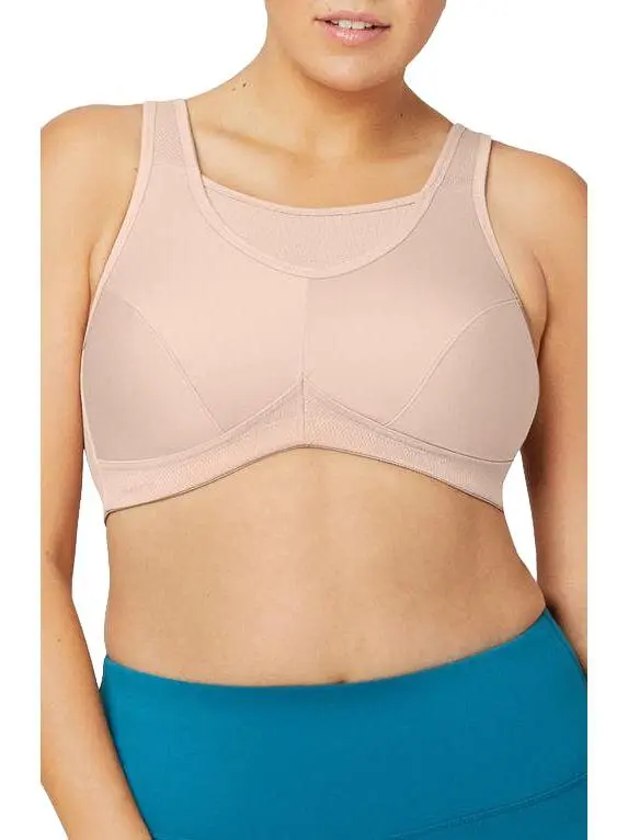 GLAMORISE No-bounce Camisole Sports Bra - Light Brown