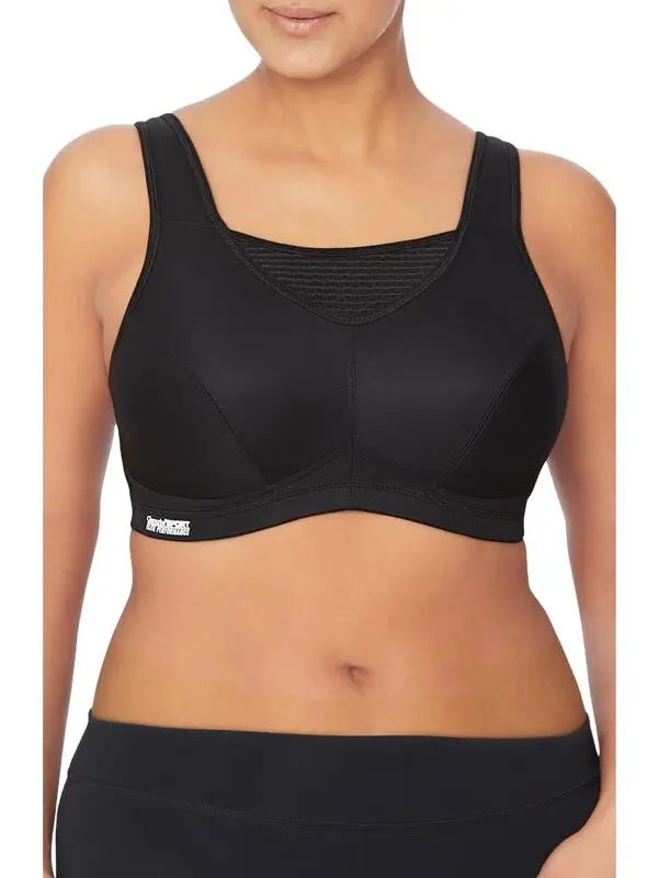 GLAMORISE No-bounce Camisole Elite Sports Bra - Black