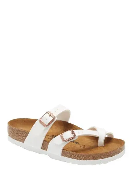 BIRKENSTOCK Mayari Birko-flor Sandal - White/copper