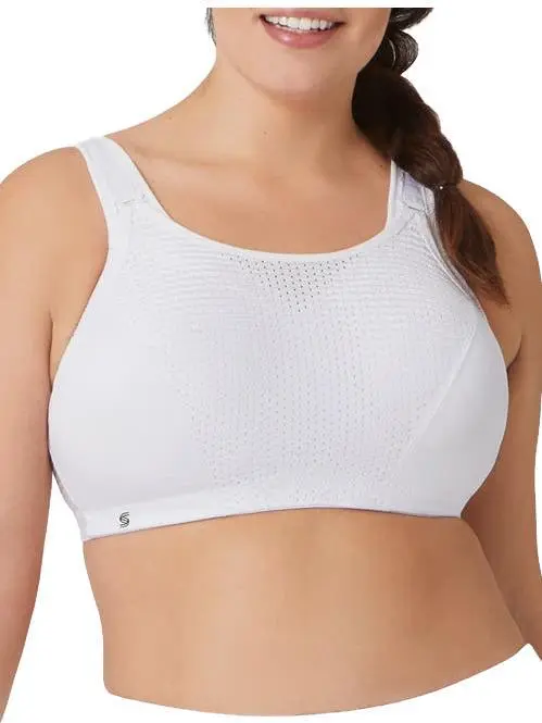 GLAMORISE Custom Control Sports Bra - White