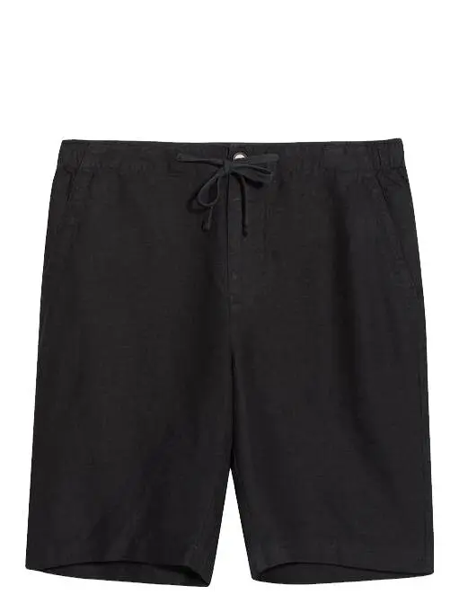 Vince Lightweight Hemp Blend Drawstring Shorts - Black
