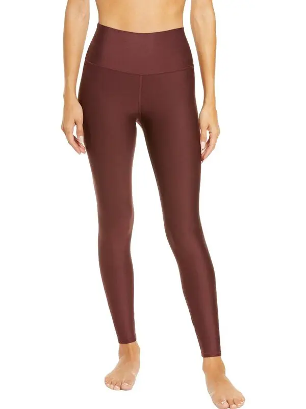 Alo Yoga Airlift High Waist 7/8 Leggings - Cherry Cola