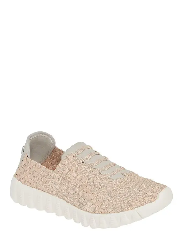 Bernie Mev. Vivaldi Slip-on Sneaker - New Blush Shimmer Fabric