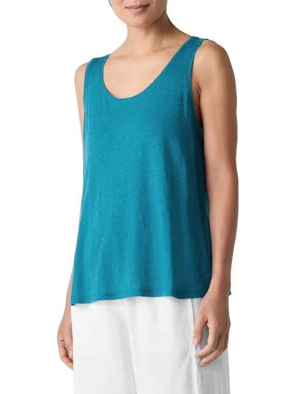 Eileen Fisher Organic Linen Tank - Dragonfly