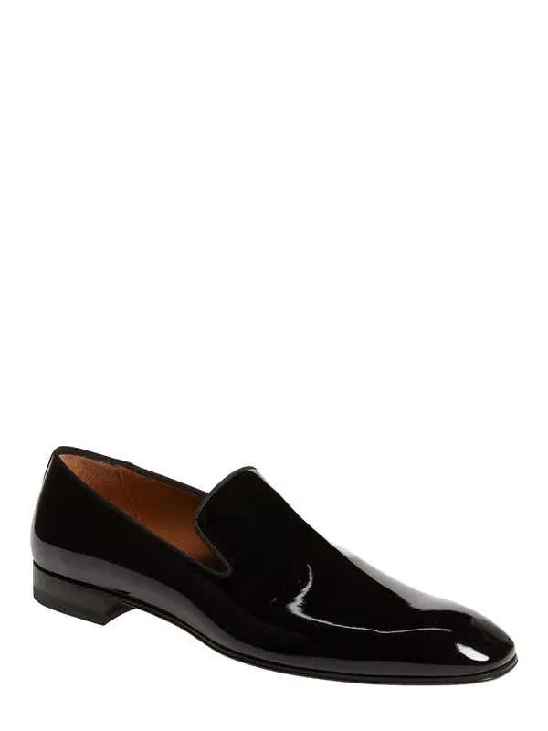 CHRISTIAN LOUBOUTIN Dandelion Venetian Loafer - Black Patent