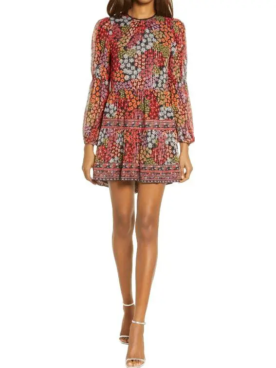Saylor Talley Floral Print Minidress - Multi